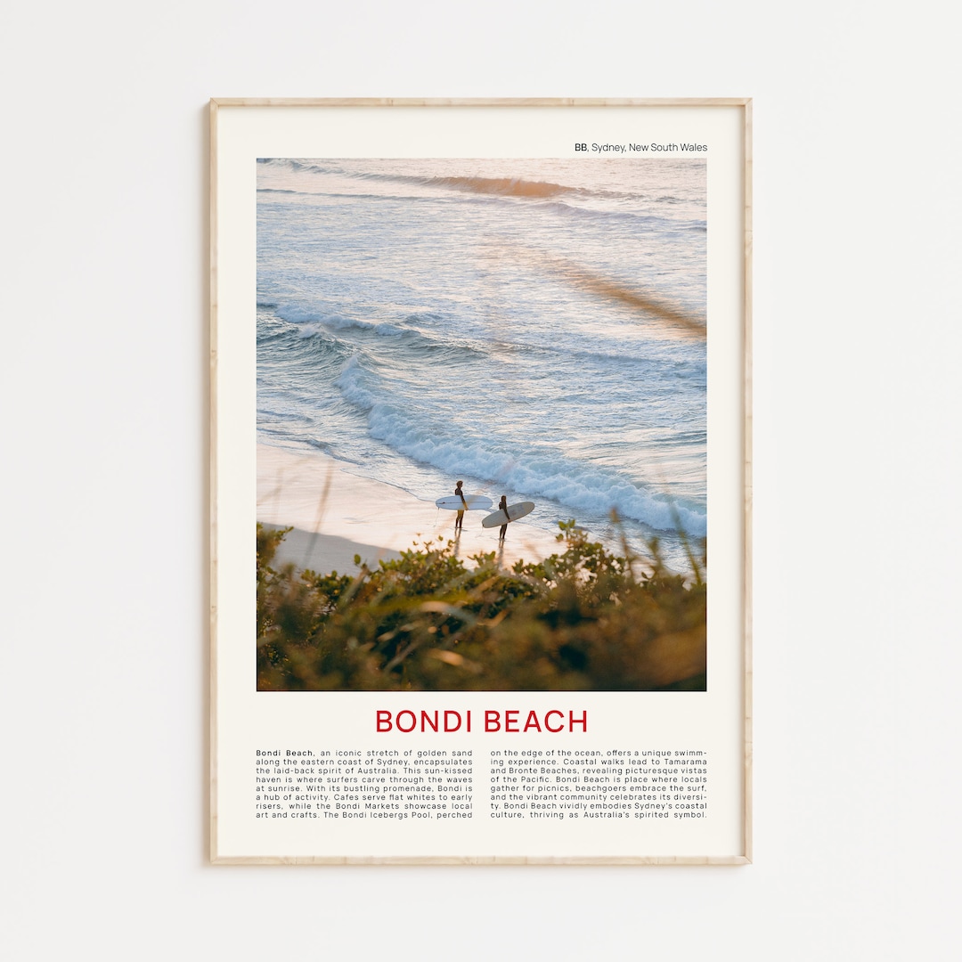 Bondi Beach Print Film Photo, Bondi Beach Wall Art, Bondi Beach Poster ...