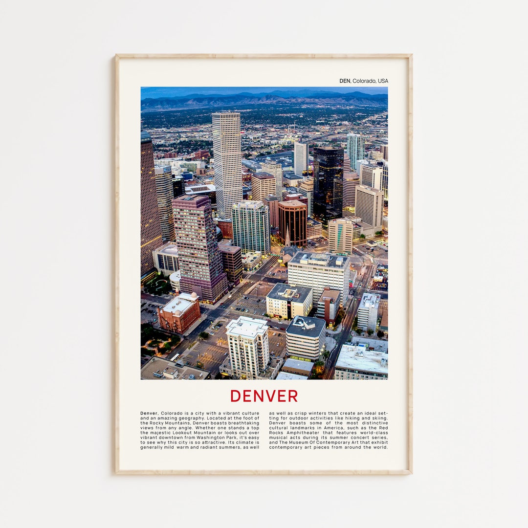 Denver Print Film Photo, Denver Wall Art, Denver Poster, Denver Photo ...