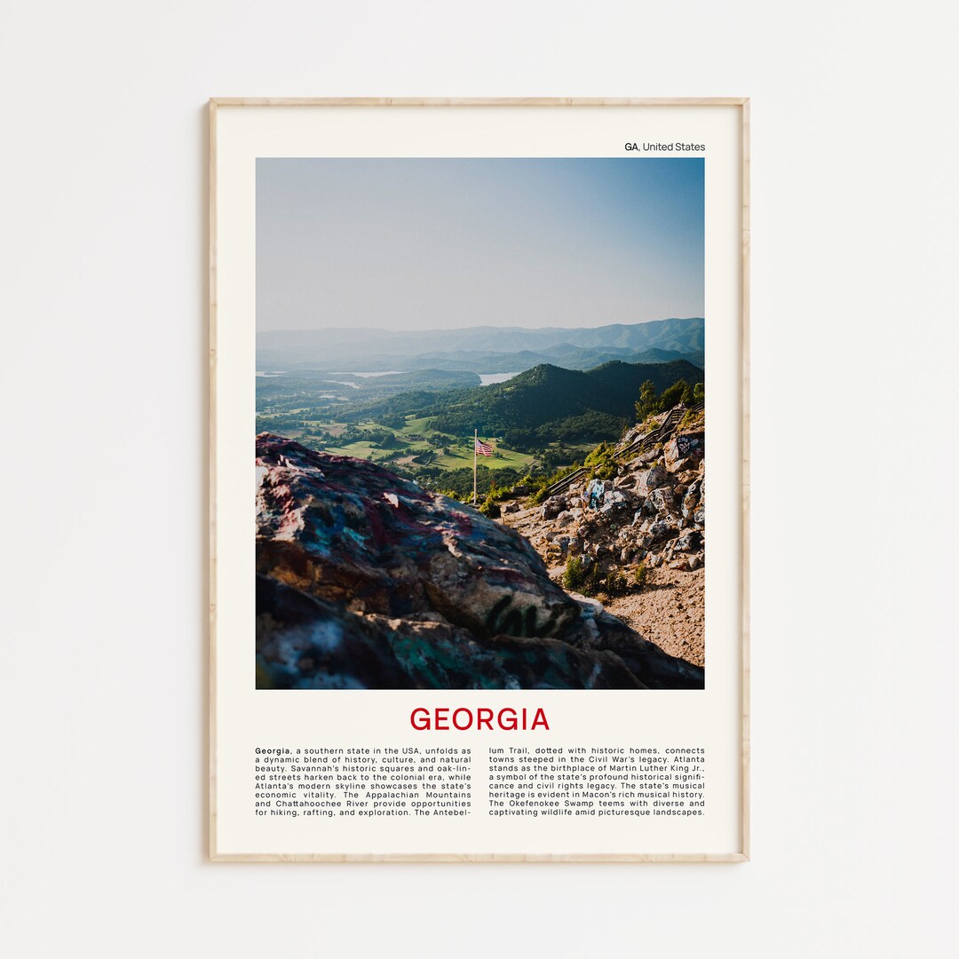 Georgia Print Film Photo, Georgia Wall Art, Georgia Poster, Georgia ...