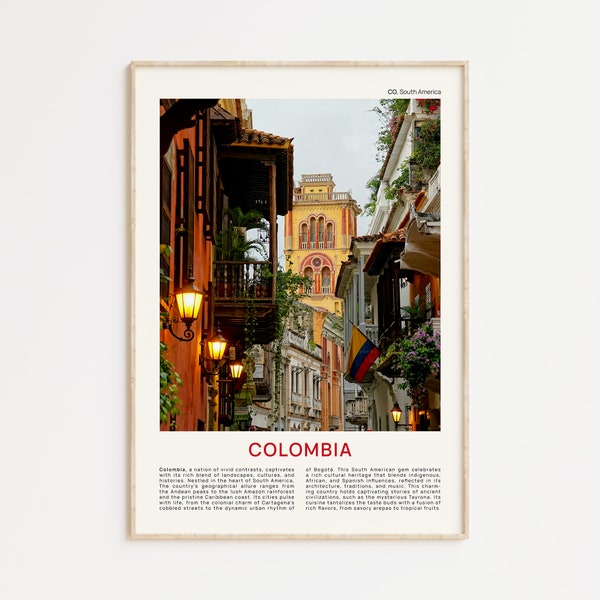 Colombia Poster - Etsy