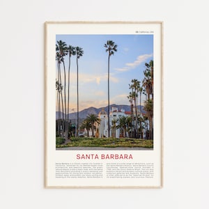 Santa Barbara Print Film Photo, Santa Barbara Wall Art, Santa Barbara ...
