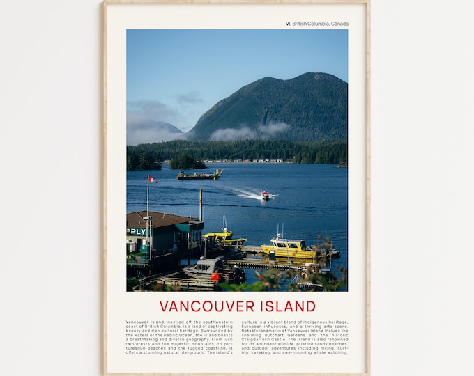 Vancouver Island BC Vintage Travel Poster - Etsy Canada