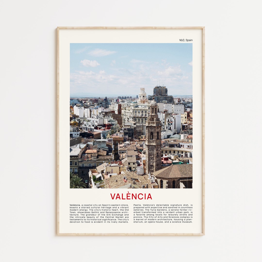 València Print Film Photo, Valencia Wall Art, València Poster, Valencia ...