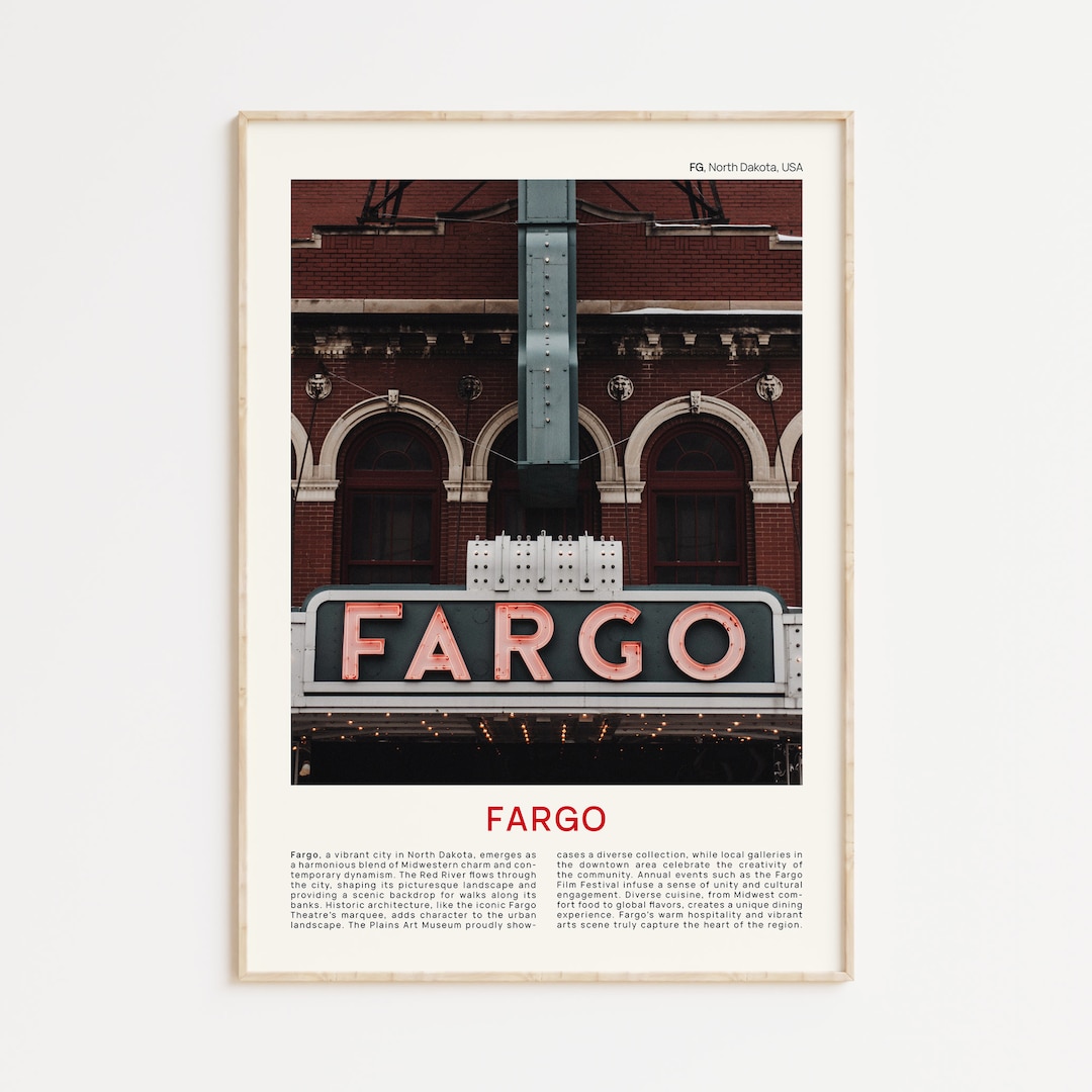 Fargo Print Film Photo, Fargo Wall Art, Fargo Poster, Fargo Photo ...