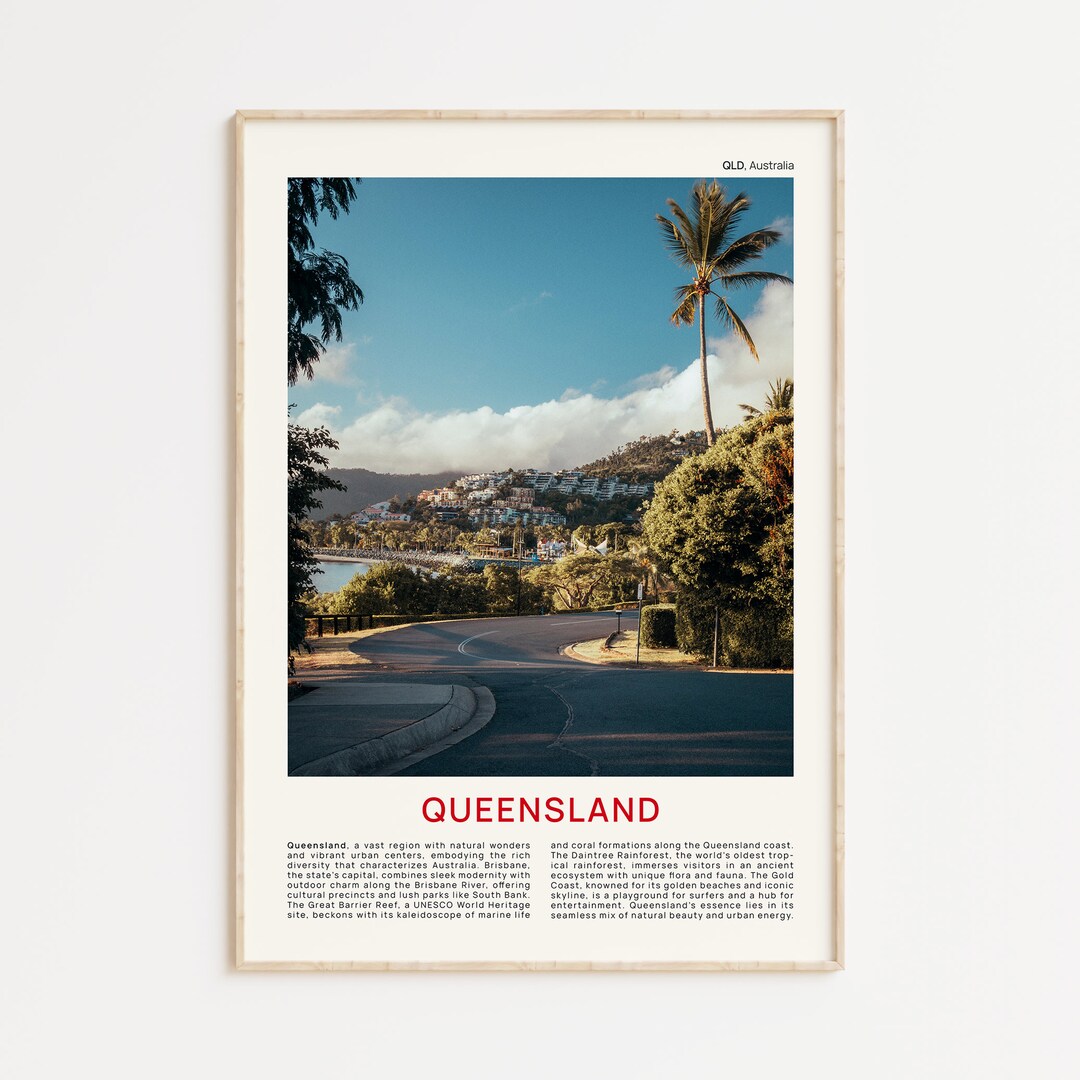 Queensland Print Film Photo, Queensland Wall Art, Queensland Poster ...