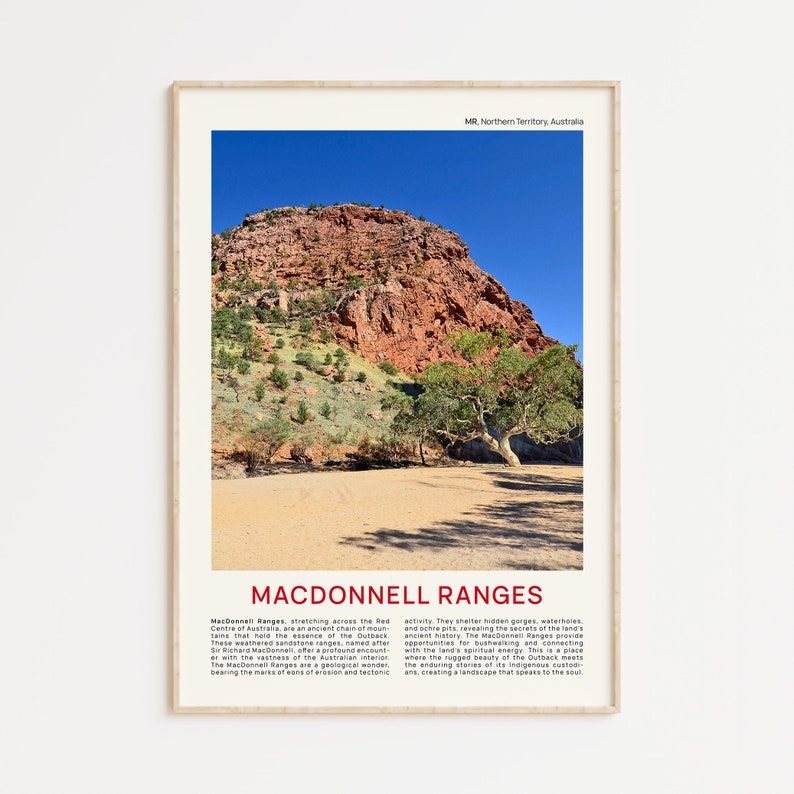 Macdonnell Ranges Print Film Photo, Macdonnell Ranges Wall Art ...