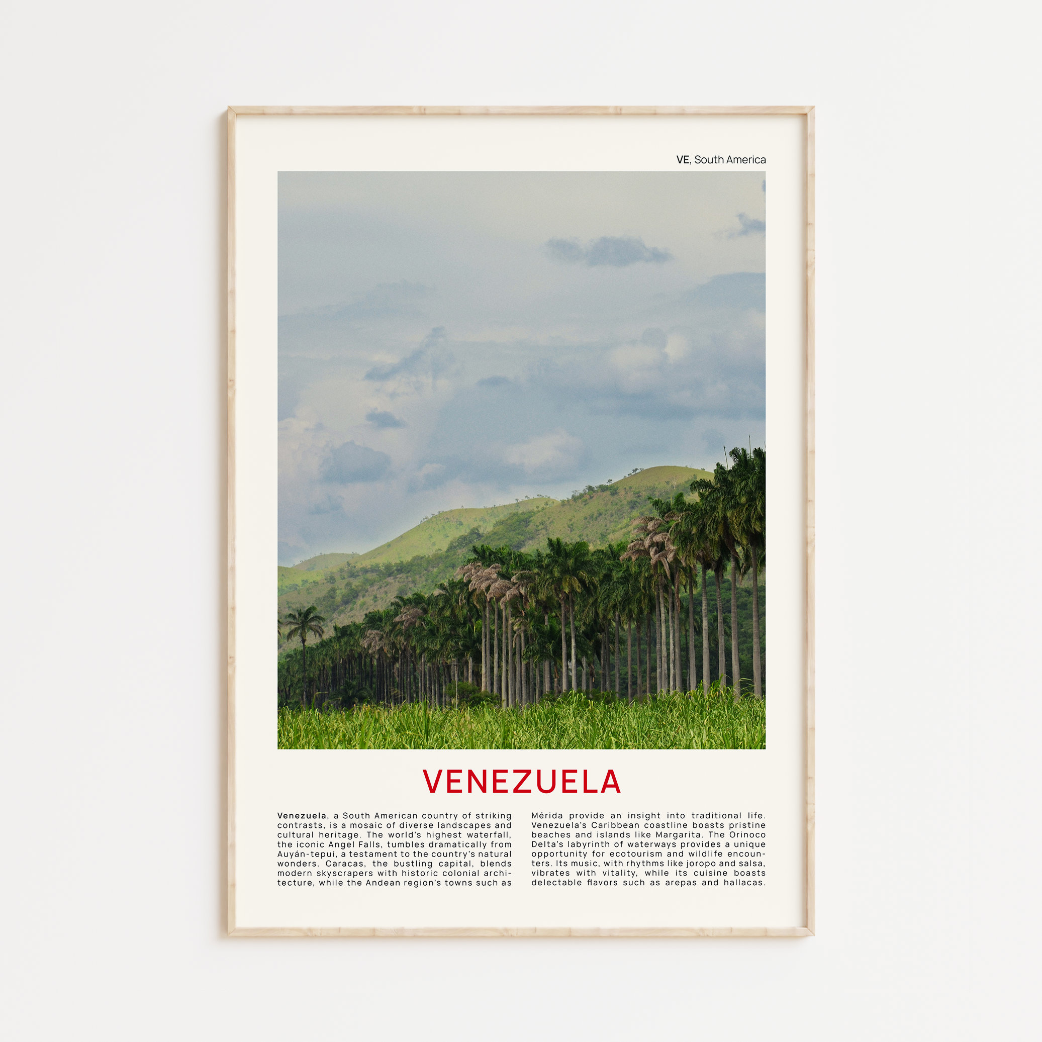 Venezuela Print Film Photo, Venezuela Wall Art, Venezuela Poster ...