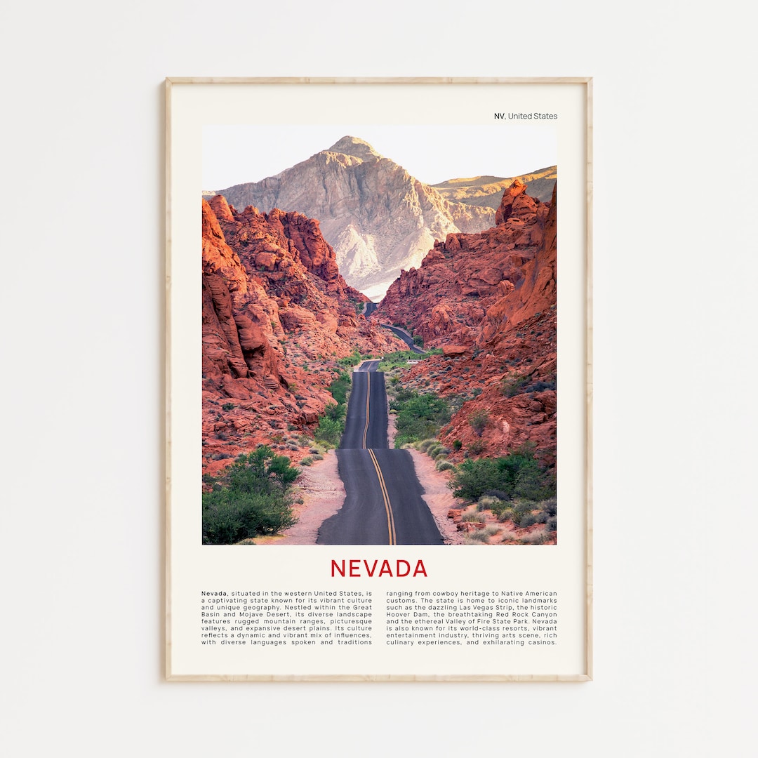 Nevada Print Film Photo, Nevada Wall Art, Nevada Poster, Nevada Photo ...