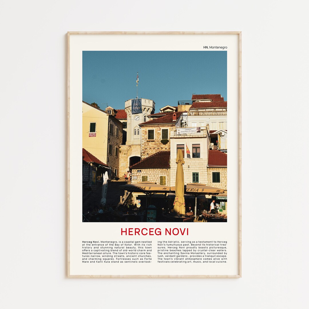 Herceg Novi Print Film Photo, Herceg Novi Wall Art, Herceg Novi Poster ...