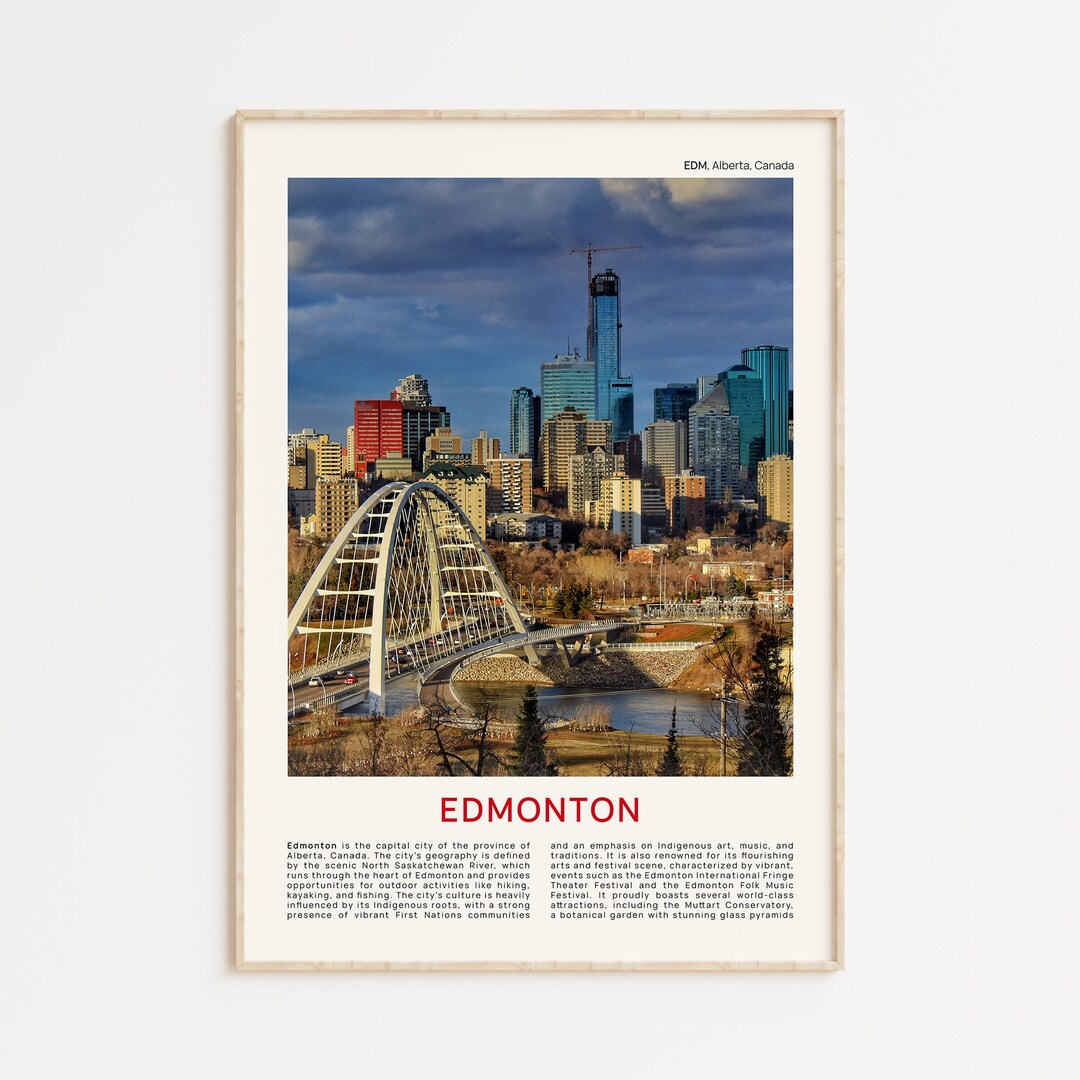 Edmonton Print Film Photo, Edmonton Wall Art, Edmonton Poster, Edmonton ...