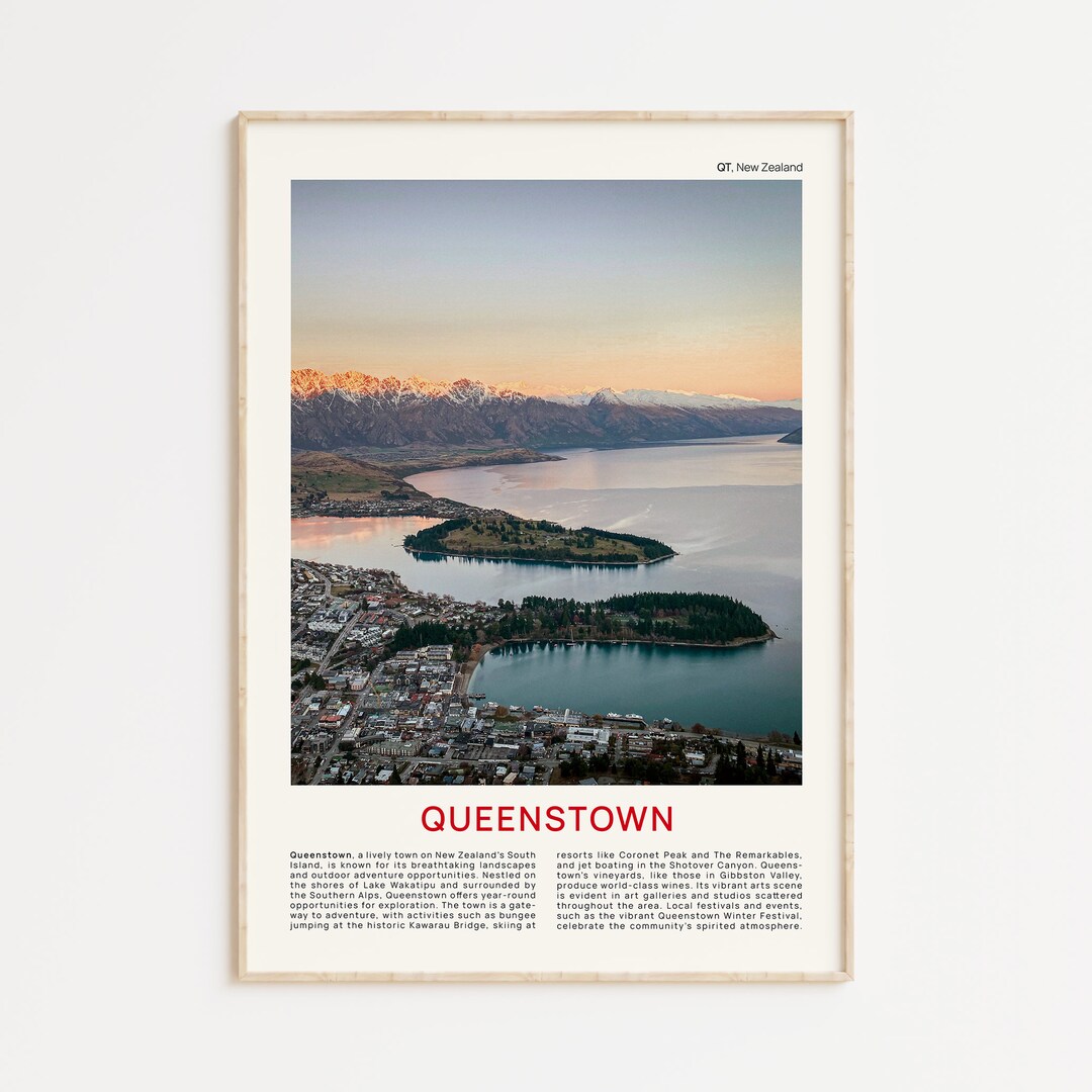 Queenstown Print Film Photo, Queenstown Wall Art, Queenstown Poster ...
