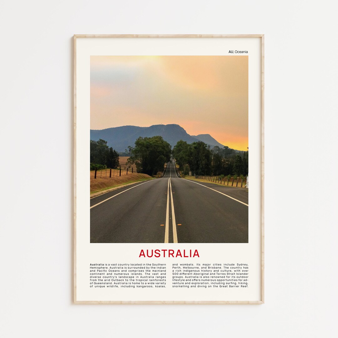 Australia Print Film Photo, Australia Wall Art, Australia Poster ...