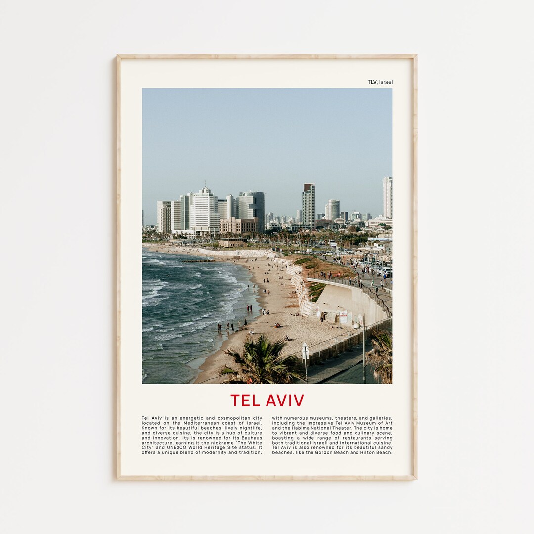 Tel Aviv Print Film Photo, Tel Aviv Wall Art, Tel Aviv Poster, Tel Aviv ...