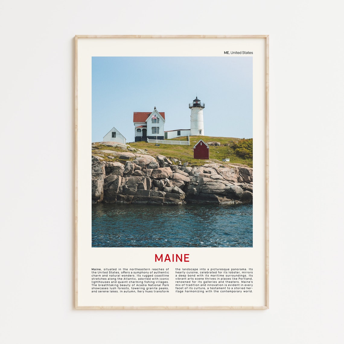 Maine Print Film Photo, Maine Wall Art, Maine Poster, Maine Photo ...