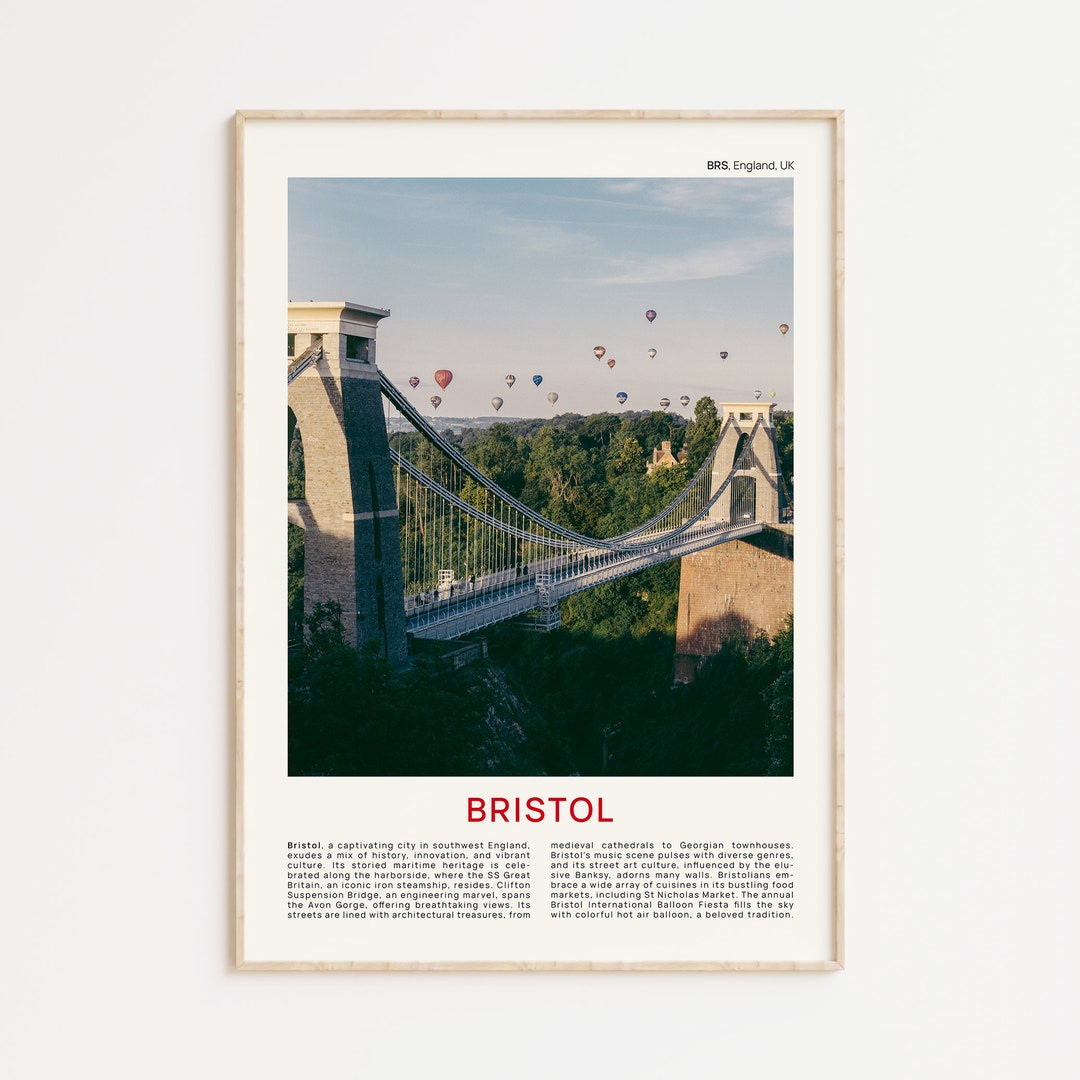 Bristol Print Film Photo, Bristol Wall Art, Bristol Poster, Bristol ...
