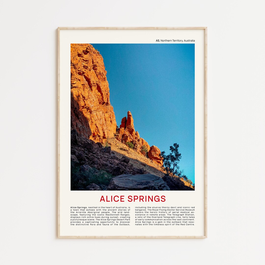 Alice Springs Print Film Photo, Alice Springs Wall Art, Alice Springs ...