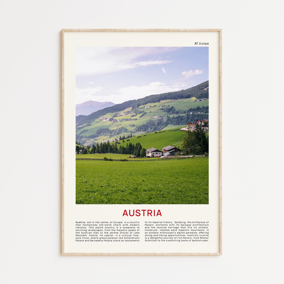 Austria Print Film Photo, Austria Wall Art, Austria Poster, Austria ...