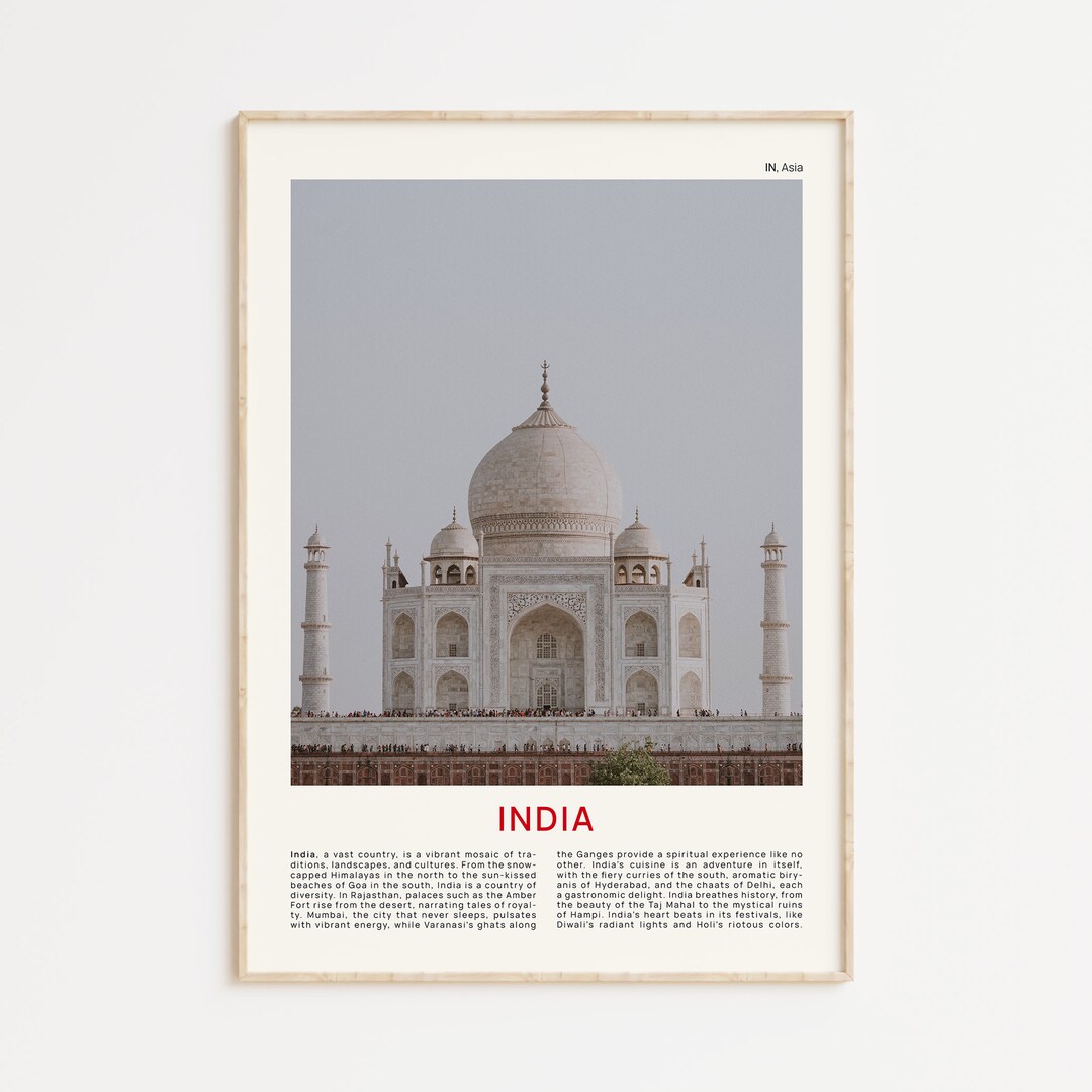 India Print Film Photo, India Wall Art, India Poster, India Photo ...
