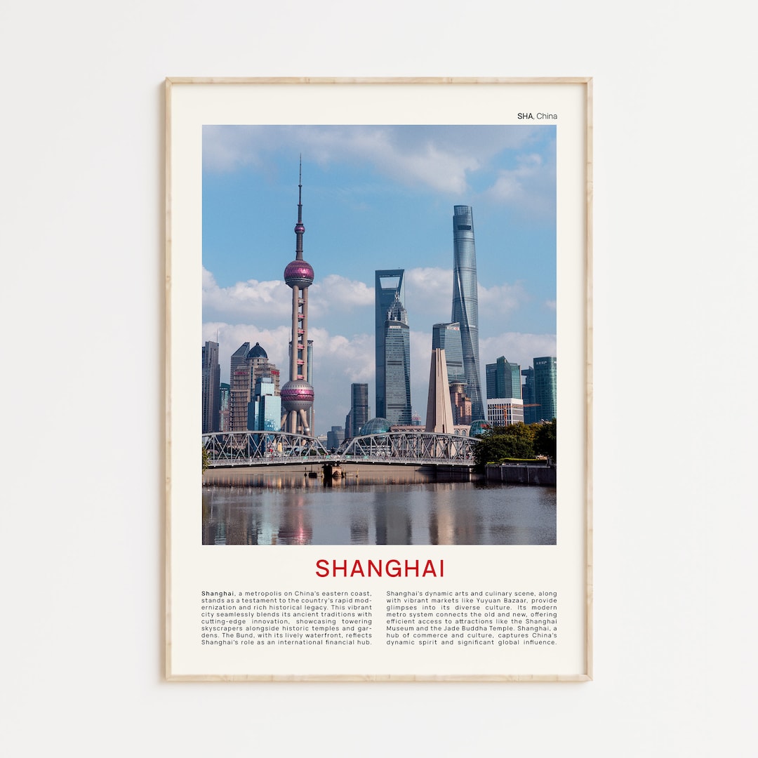 Shanghai Print Film Photo, Shanghai Wall Art, Shanghai Poster, Shanghai ...