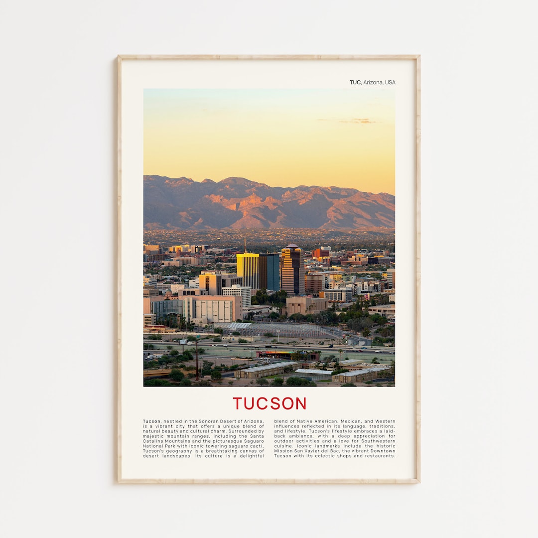 Tucson Print Film Photo, Tucson Wall Art, Tucson Poster, Tucson Photo ...