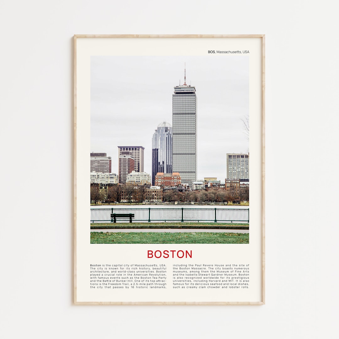 Boston Print Film Photo, Boston Wall Art, Boston Poster, Boston Photo ...