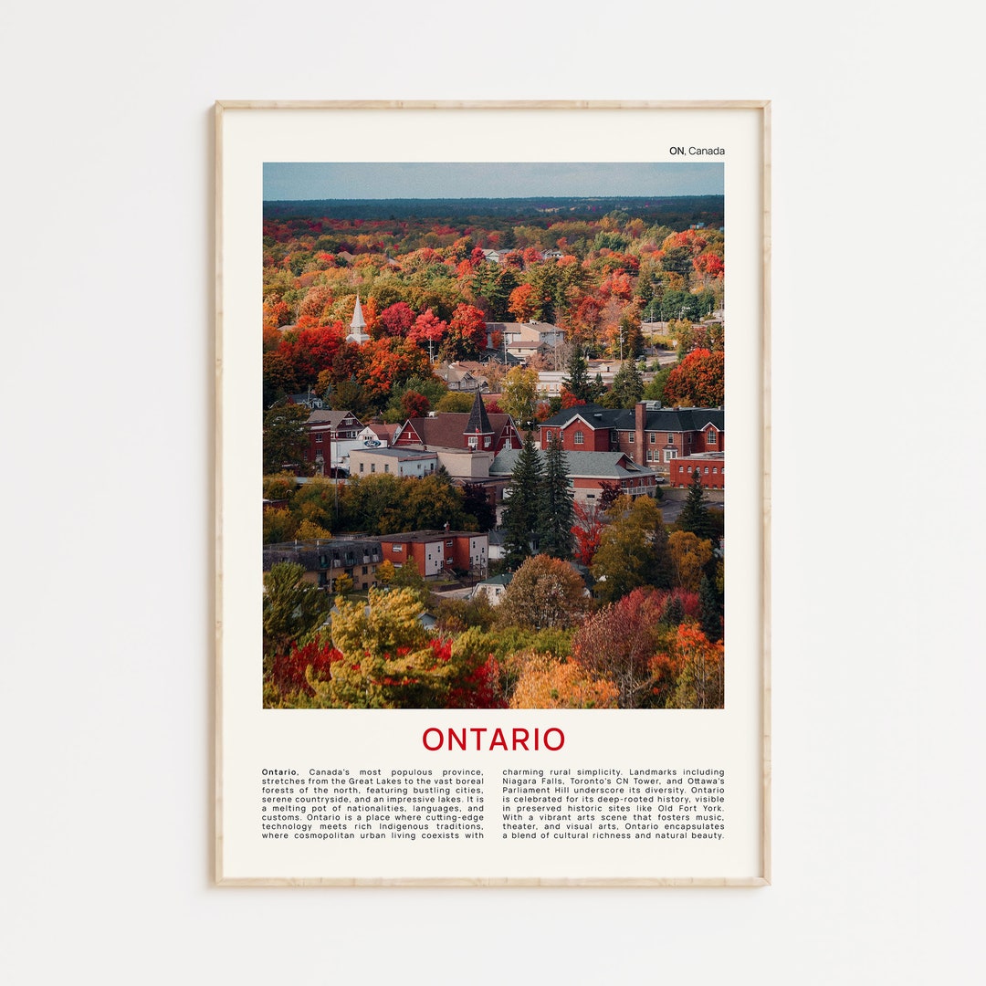 Ontario Print Film Photo, Ontario Wall Art, Ontario Poster, Ontario ...