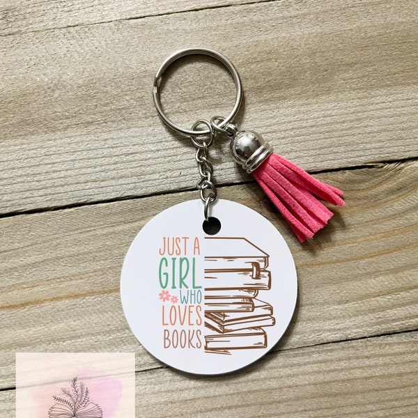 Bookish Keychain - Etsy