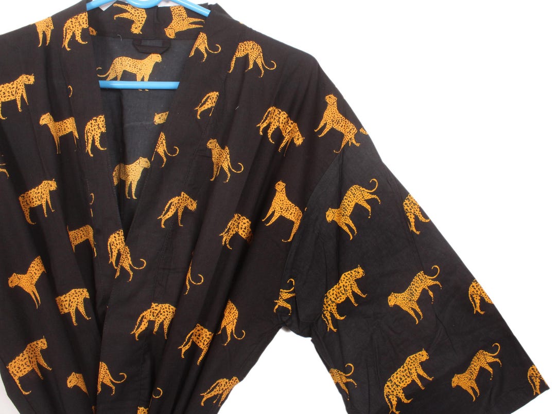 Tiger Print Kimono Robes, Bridesmade Kimono Robes, Bath Robes ...