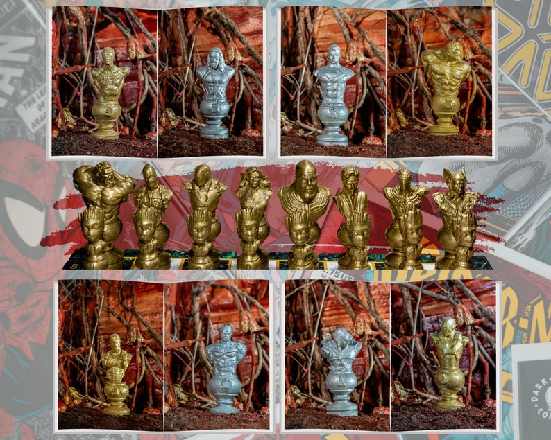 Epic Marvel Chess Set: Handcrafted Figurines, Legendary Moves Marvel ...