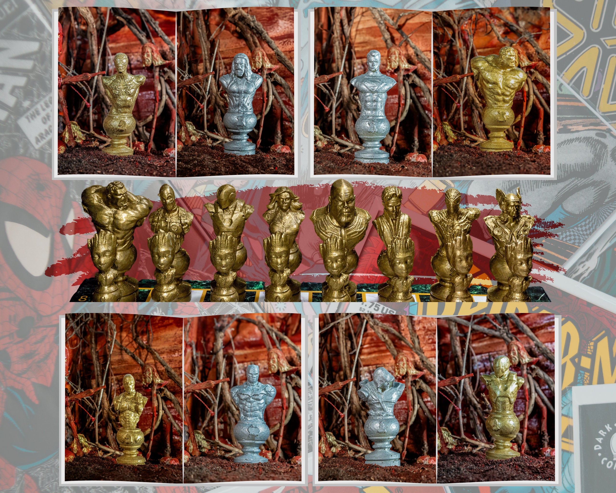 Epic Marvel Chess Set: Handcrafted Figurines, Legendary Moves Marvel ...