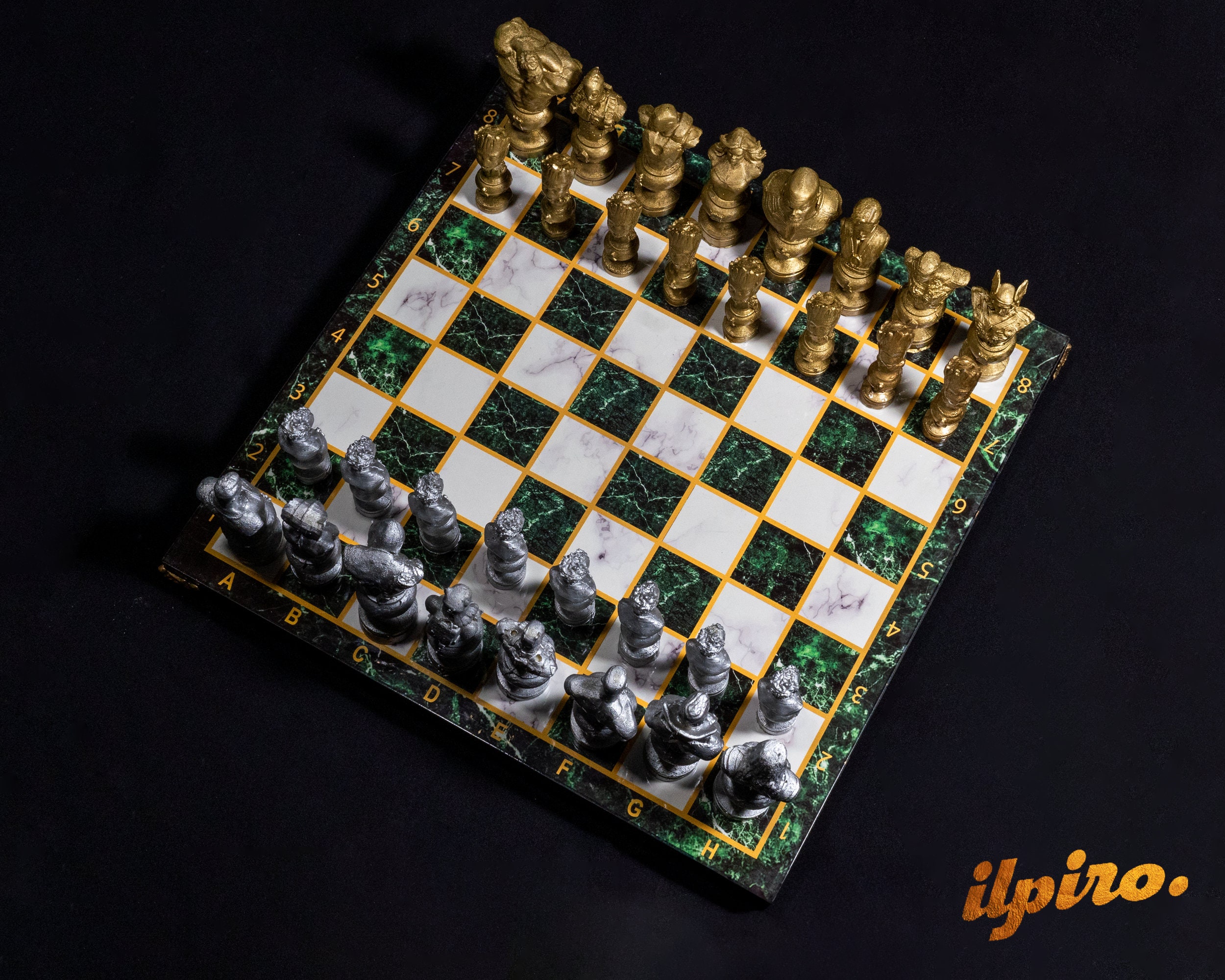 Epic Marvel Chess Set: Handcrafted Figurines Legendary Moves - Etsy