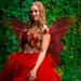 Iridescent Red Fairy Wings Halloween Costume - Etsy
