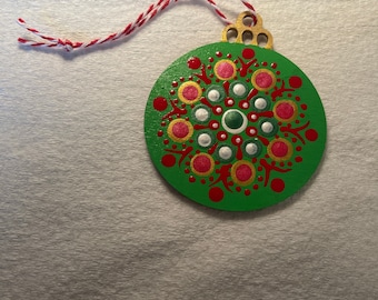 Christmas Ornament, 3" Ornament, Mandala Ornament - Etsy