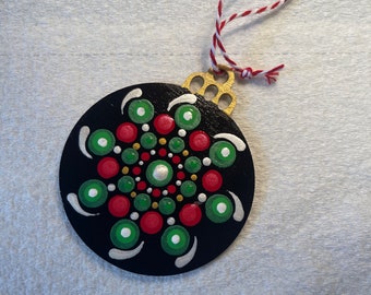 Christmas Ornament, 3" Ornament, Mandala Ornament - Etsy