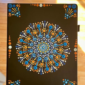 Mandala Journal, Large Hand Painted Journal, Diary, Prayer Journal ...