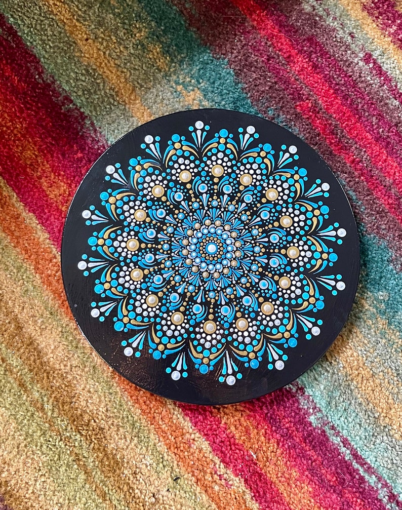 Mandala Lazy Susan Turntable Serving Tray Charcuterie Board 14 In - Etsy