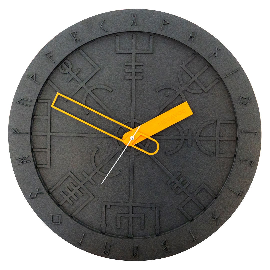 Vegvisir Viking Wall Clock , Viking Decor Clock , Norse Wall Clock ...