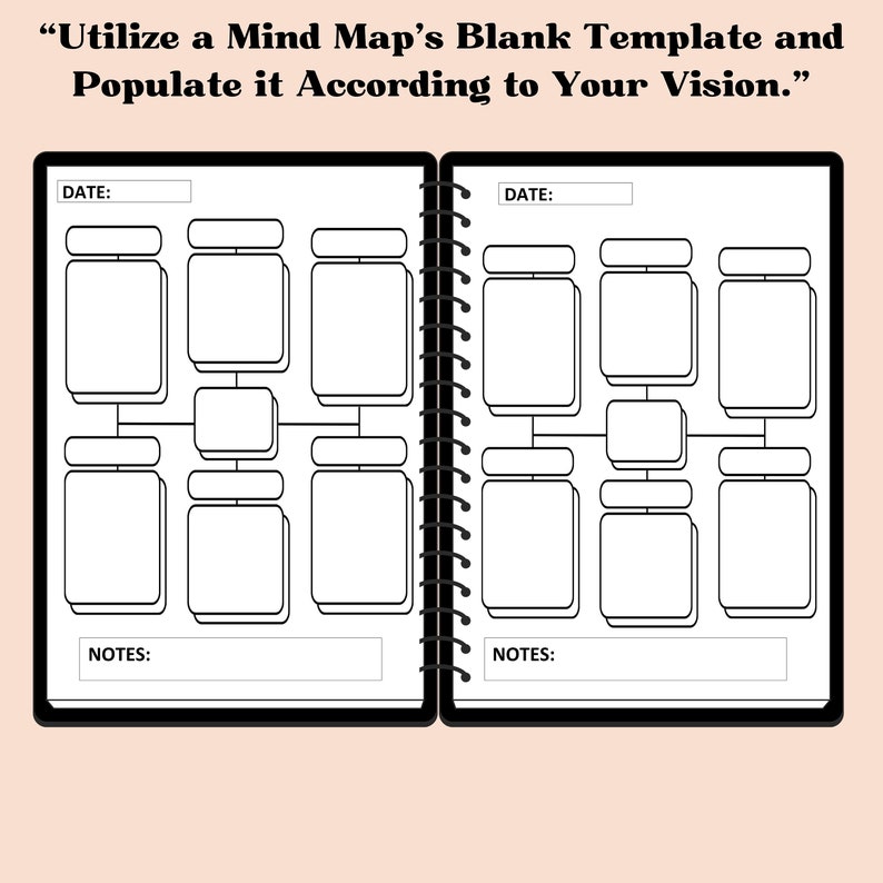 Mind Mapping Journal , Mind Mapping , Printable Mind Map , Brainstorm ...