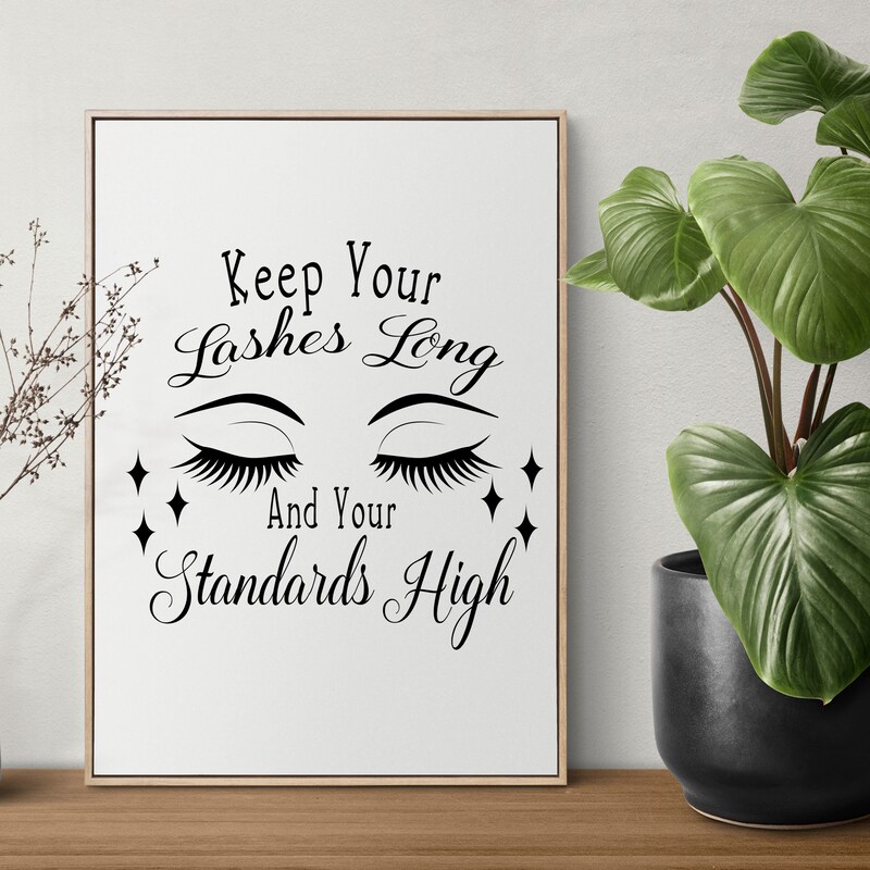 Eyelashes Print - Etsy