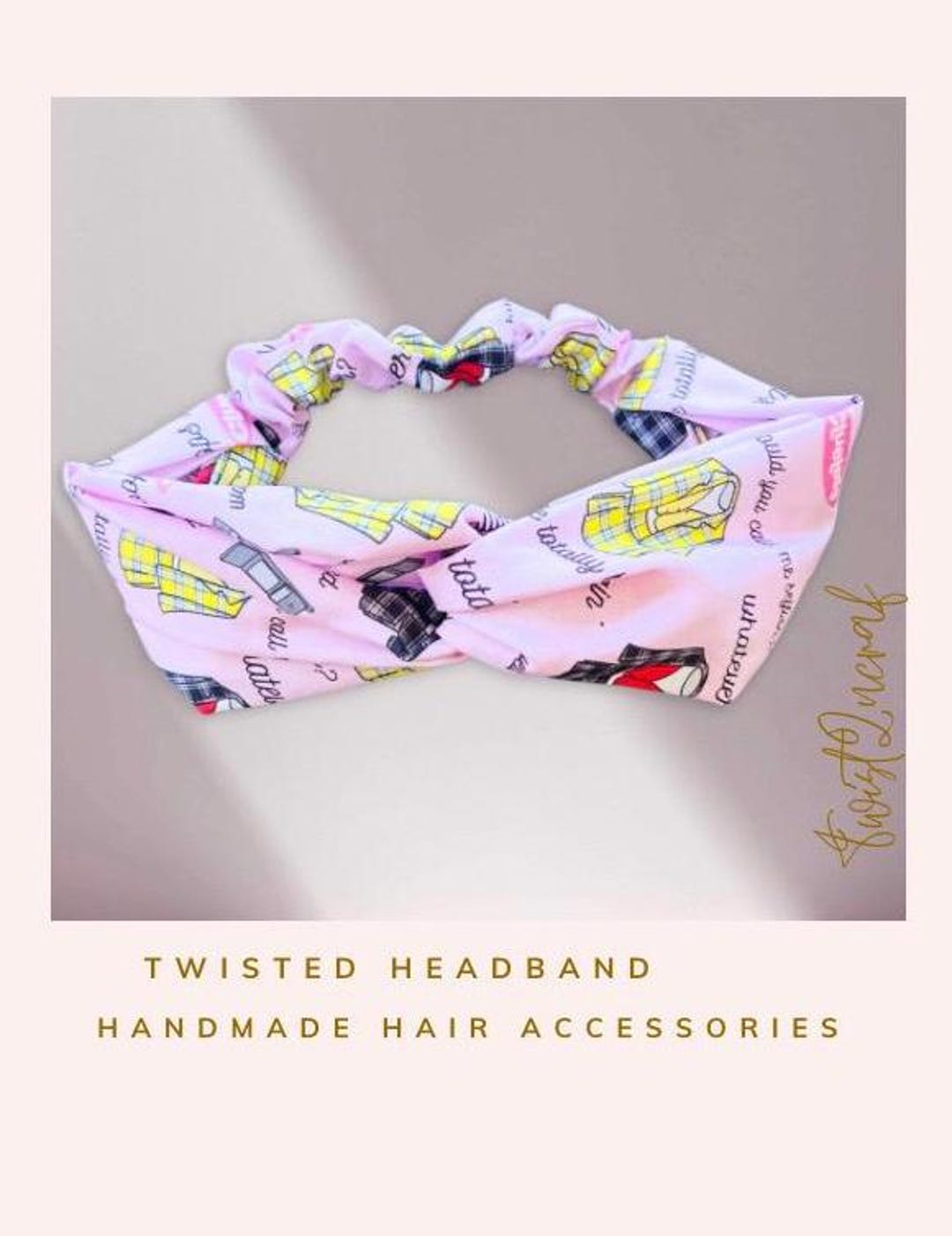 Pop Art Headband | Y2K Style Ruched Headband | Graphic Print Hair ...