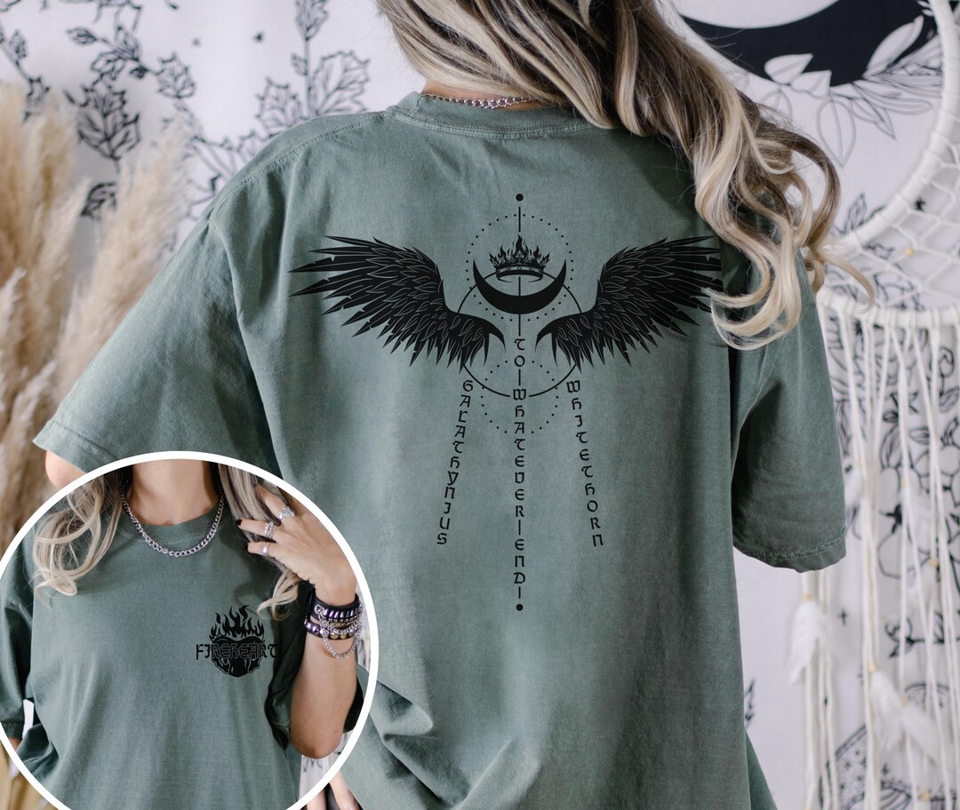 Throne of Glass Licensed Shirt, SJM Shirt, Bookish Shirt, Fireheart ...