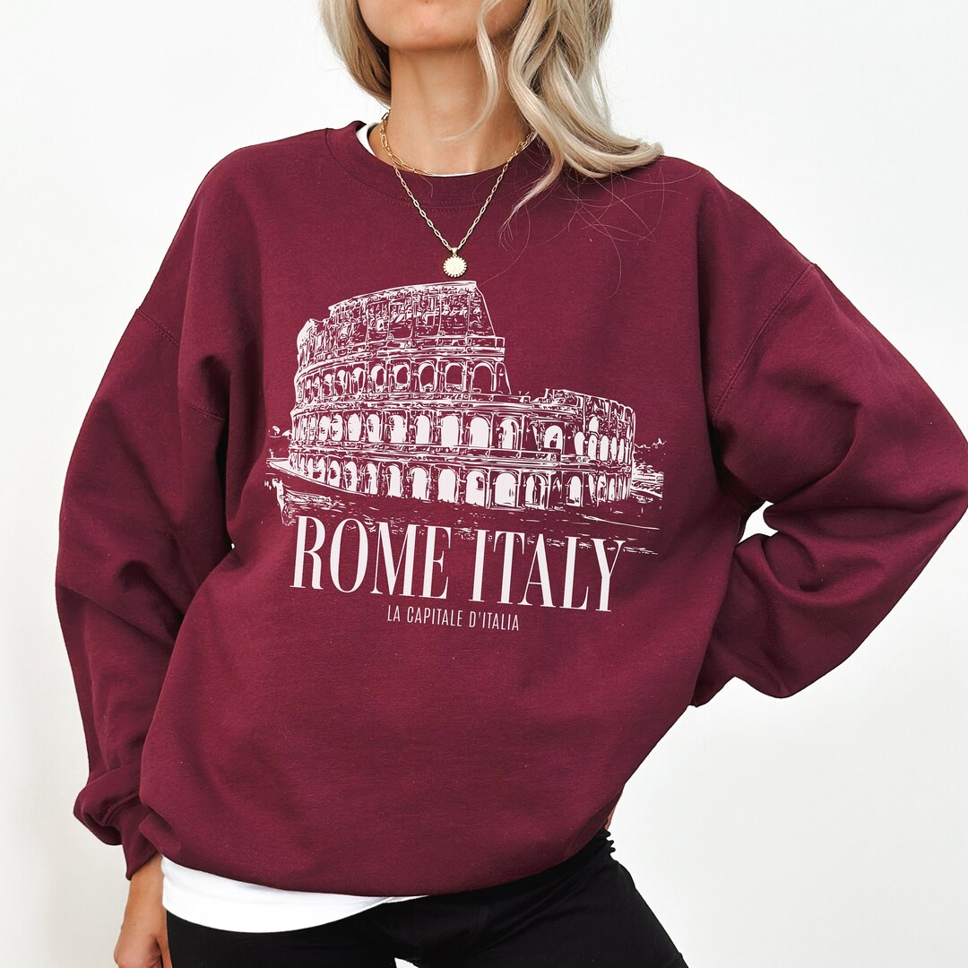 Rome Italy Sweatshirt: Colosseum Travel Gift - Etsy