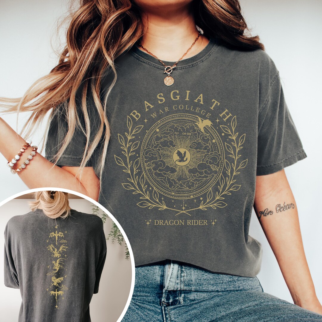 Basgiath War College Shirt, Fourth Wing Bookish Merch - Etsy