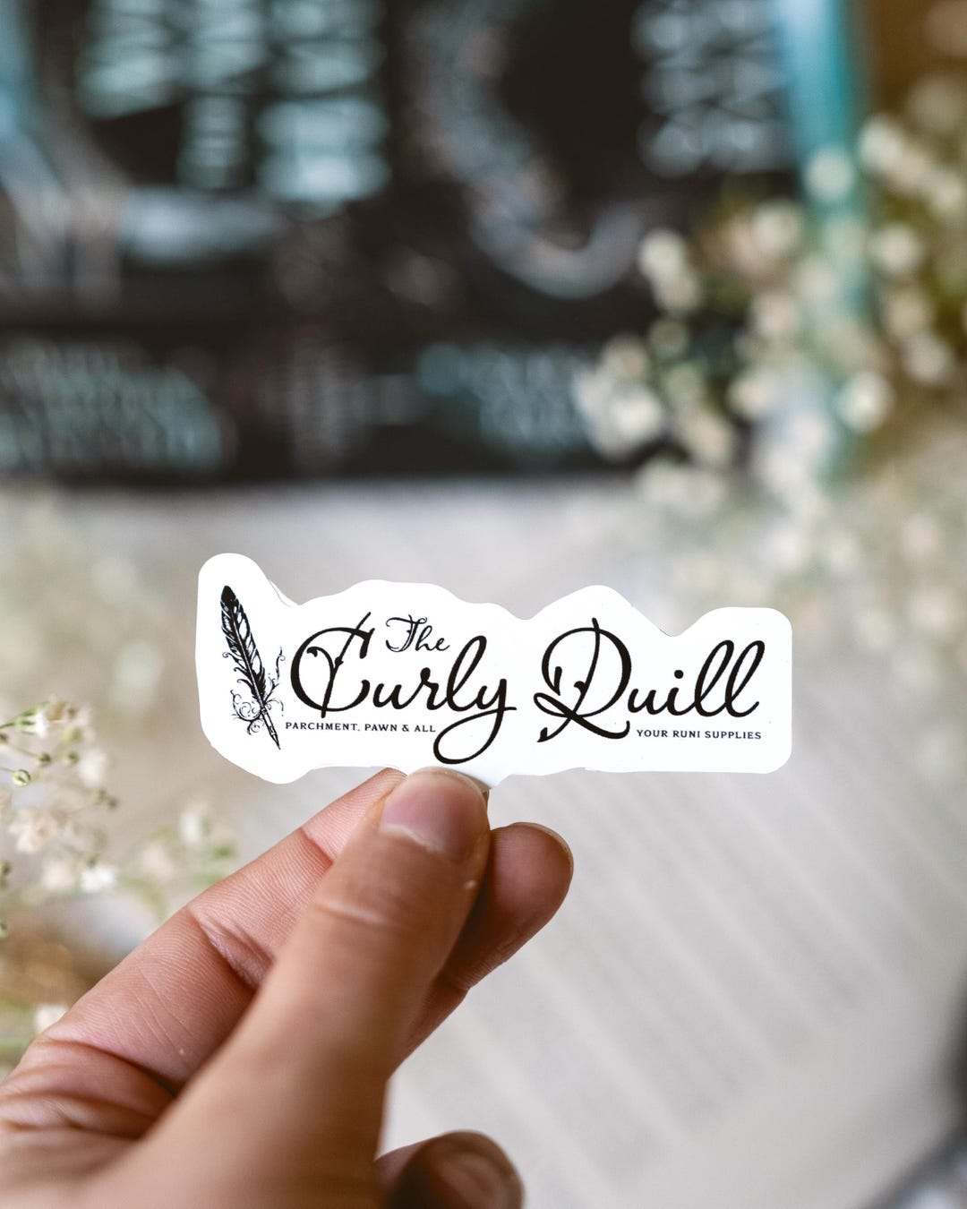 Curly Quill Bookish Sticker: When the Moon Hatched Vinyl Decal - Etsy