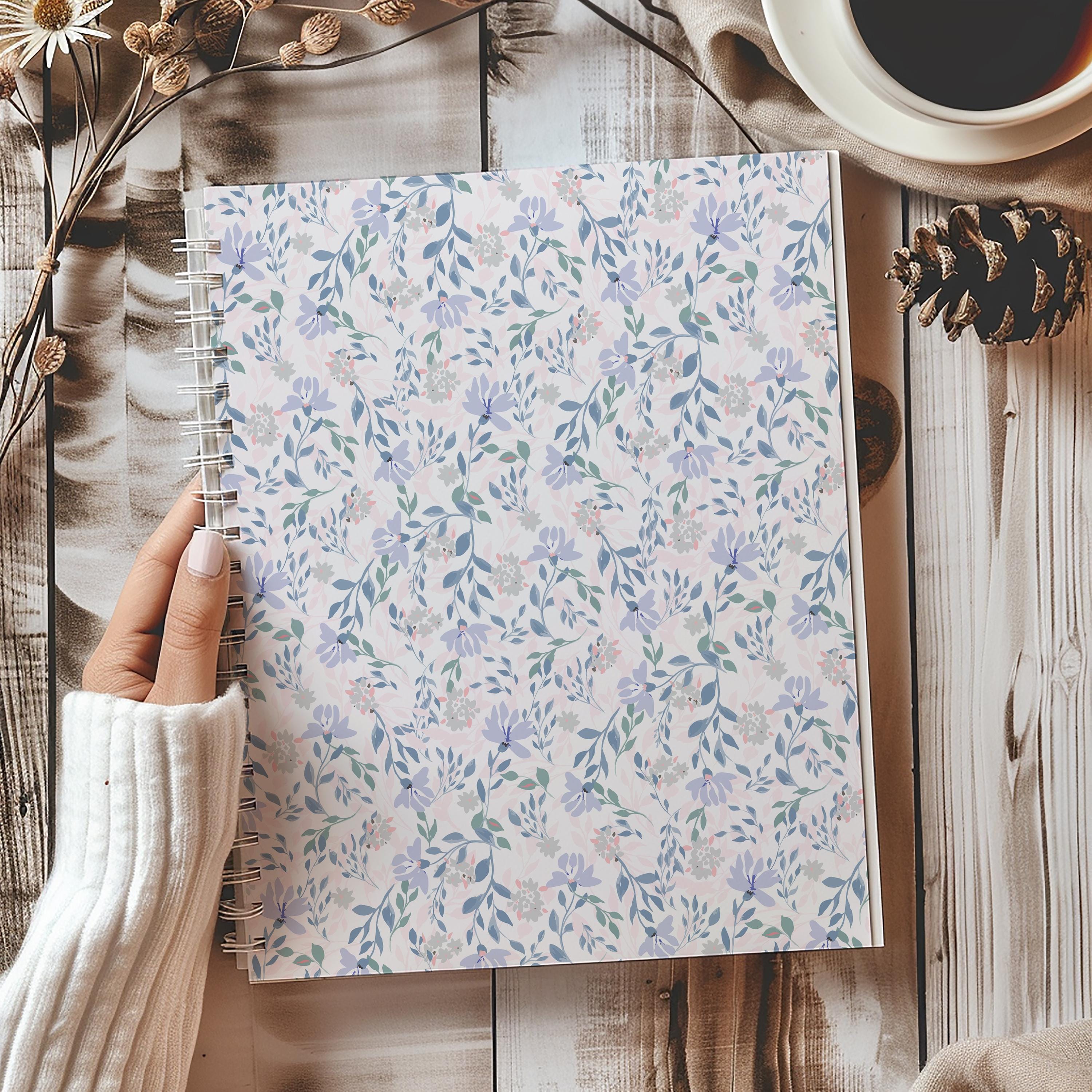 Floral Hardcover Notebook, Wildflower Cottagecore Journal for Woman ...