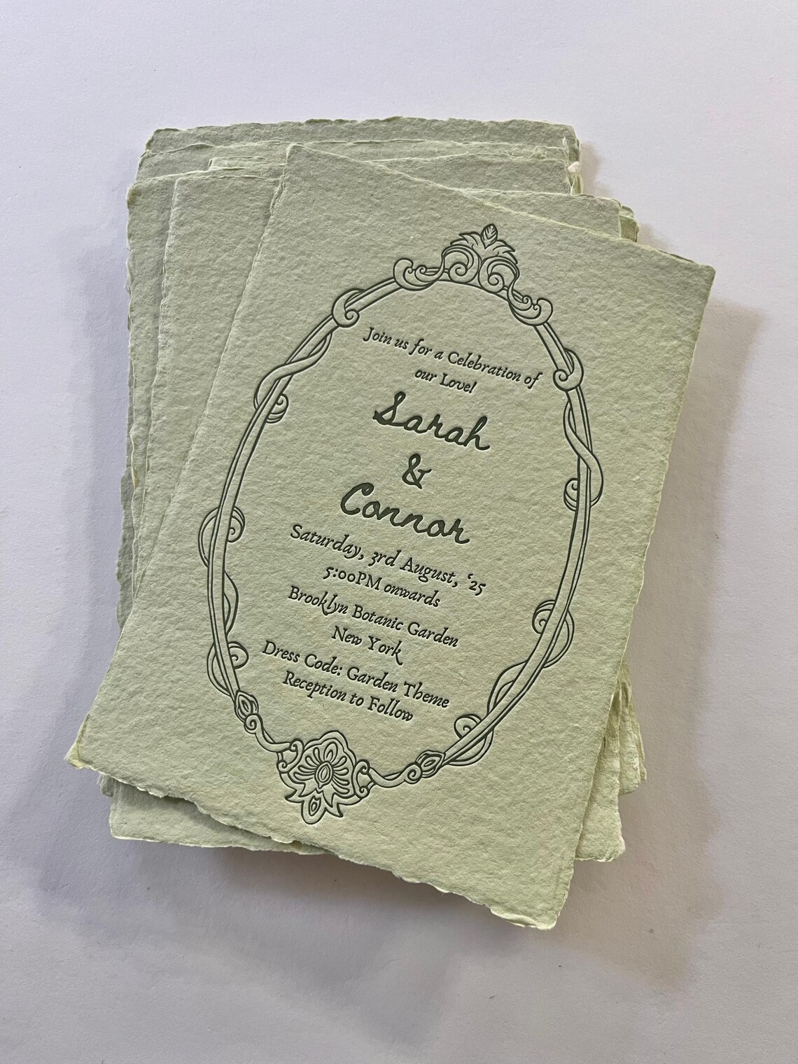 Letterpress Wedding Invitations - Etsy