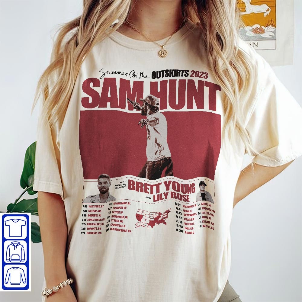 Sam Hunt Summer on the Outskirts 2023 Tour Shirt Sam Hunt Fan - Etsy
