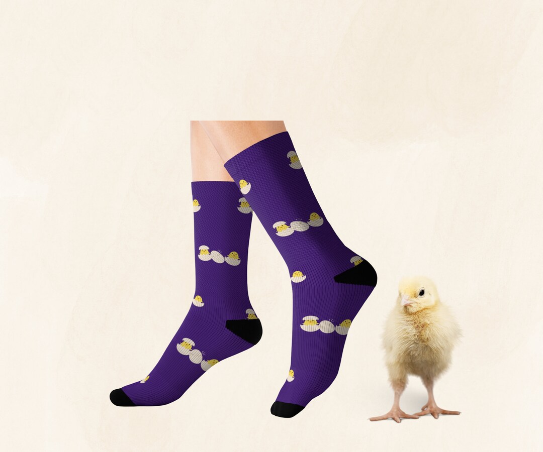 Baby Chicks Socks, Farm Animals Socks, Chicken Rooster Gifts, Funny ...
