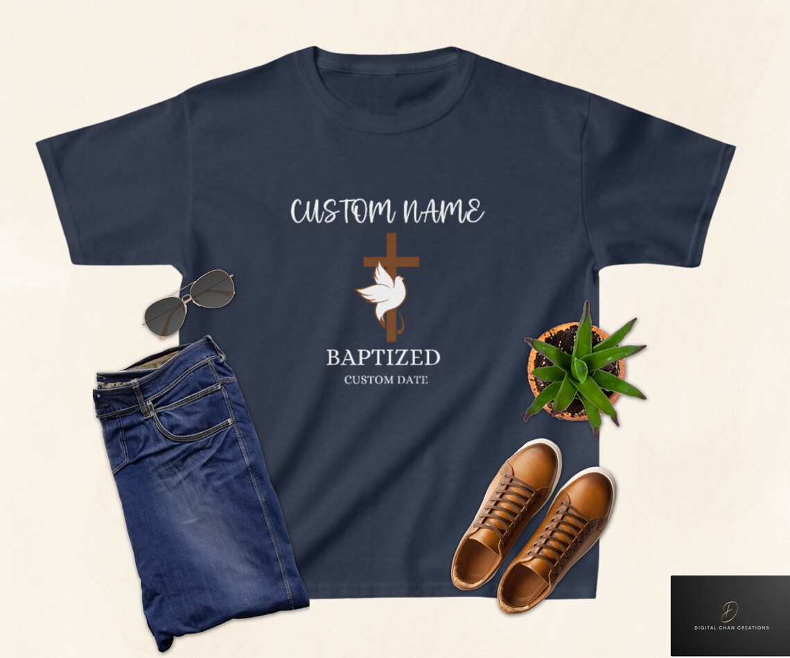 Custom Kids Baptism Shirt, Personalized Shirt for Newly Baptized ...