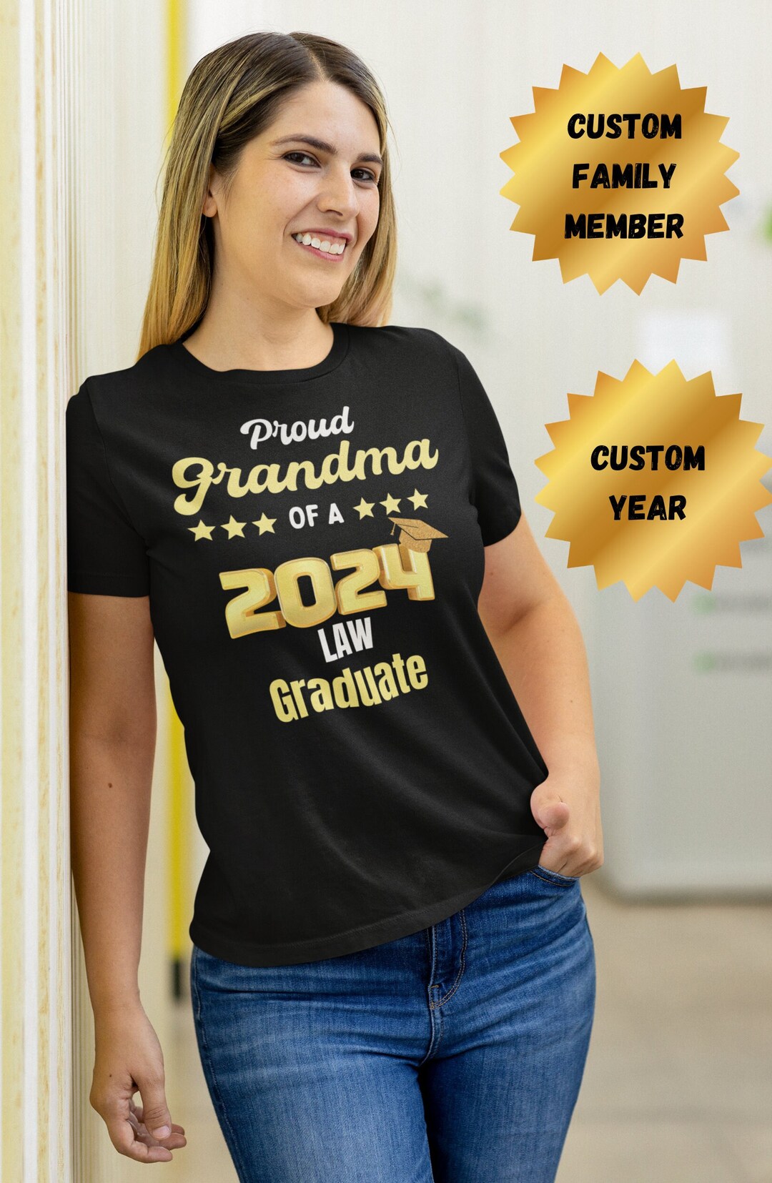 Custom Family Member Law Graduation Shirt, Personalized Class of 2024 ...